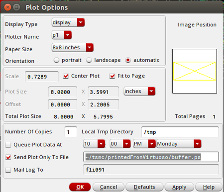 Print schematics with Cadence - ift